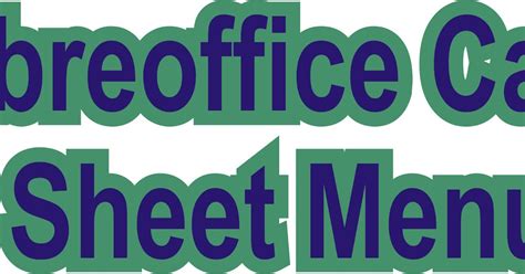 Libreoffice Calc Sheet Menu In Hindi And English Ccc Notes Ad