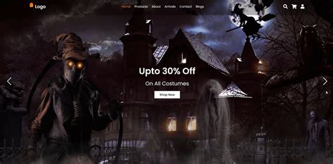 Create A Responsive Halloween E Commerce Website Design Freewebsitecode