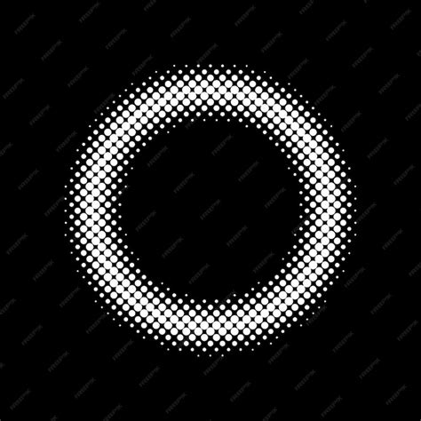 Premium Vector Halftone Element Circular Halftone Pattern Specks Halftone Circle Gradient