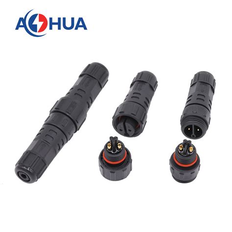 2pin UL Certificated Assembled Power Cable Connector M16 Male Female Inline Plug In Socket IP67
