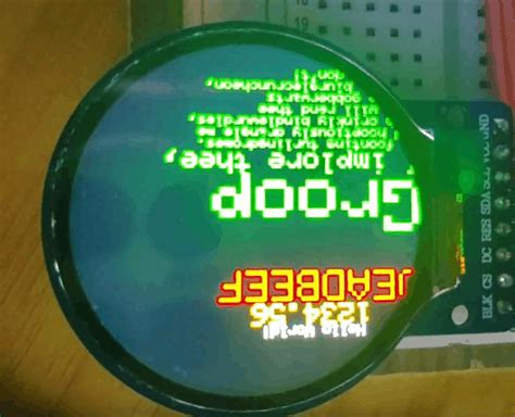 【花雕学编程】arduino动手做（249） 基于adafruit gfx库测试esp32与gc9a01显示屏的综合功能 makelog