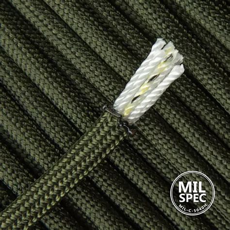 Mil Spec Paracord Type Iv 750 Mil C 5040h Green Per Meter