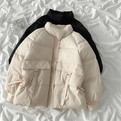 꽃샘추위특가할인🔥스트링지금이 딱 오버핏 투 포켓 스트링 숏 패딩 3color 에이블리