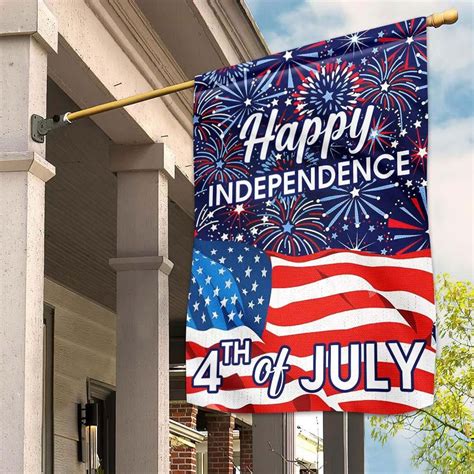 Happy 4th Of July Flag Fireworks Independence