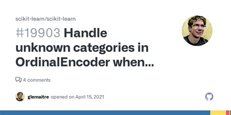 Handle Unknown Categories In OrdinalEncoder When Categories Are