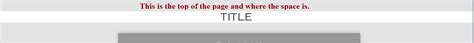 Html Space Between Div And Top Stack Overflow