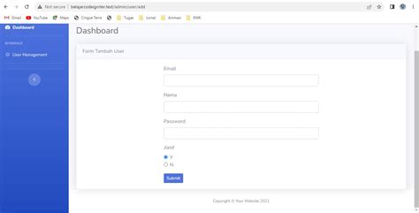 langkah langkah membuat form tambah edit dan hapus data menggunakan