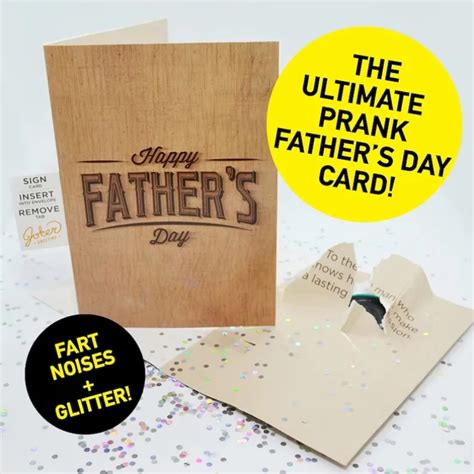 Fathers Day Ts For Dad Funny Endless Farting Sound Prank Greeting
