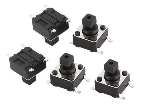 X20 Pulsador Boton Dip Tactil Switch 6x6x7 3mm Cuadrado Crip