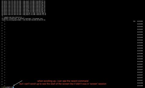 Can T Scroll While Using Screen Command Issue 2599 Warpdotdev