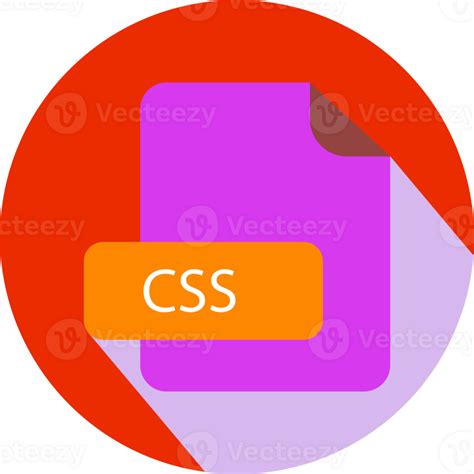 Css File Extension Icon With Black Shadow Circular Icon 66499499 Png
