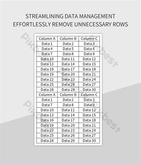Streamlining Data Management Effortlessly Remove Unnecessary Rows Excel