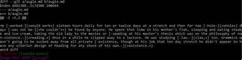 Automatic Git Patch Generation At Word Diff Level Coughing Chopping