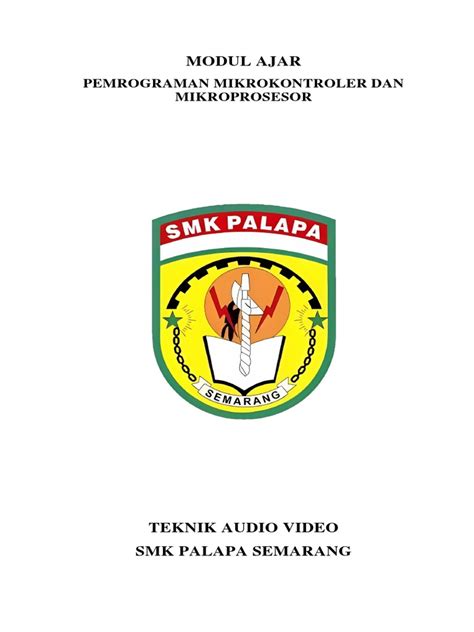 Modul Ajar Pemrograman Mikrokontroler Dan Mikroprosesor Pdf