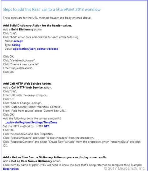 A Sharepoint Rest Api Tester With An Ajax And Workflow Writer Mike Smiths Tech Training Notes
