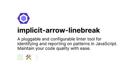 Implicit Arrow Linebreak Eslint Pluggable Javascript Linter