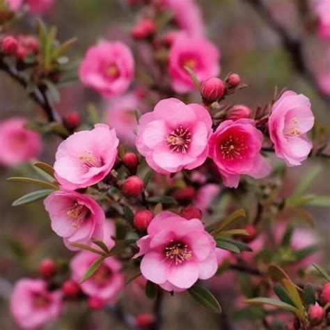 Premium Ai Image Leptospermum Scoparium