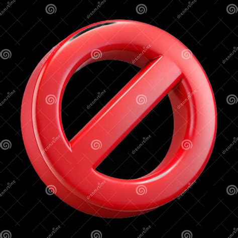 Red Forbidden Symbol Isolated On White Background Stock Illustration Illustration Of Denied