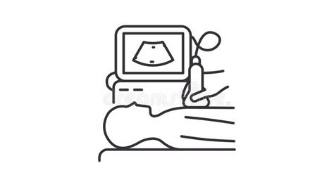 Ultrasound Scan Icon Animation Stock Video Video Of Drawing Equipment