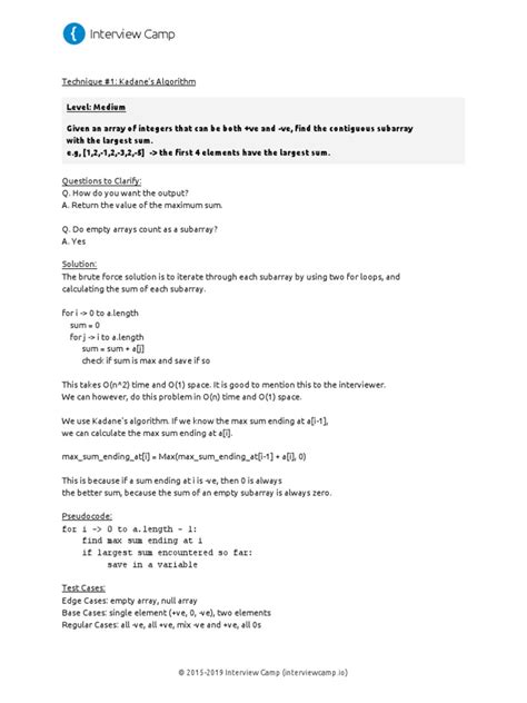 Subarray Sum Pdf Array Data Structure Algorithms