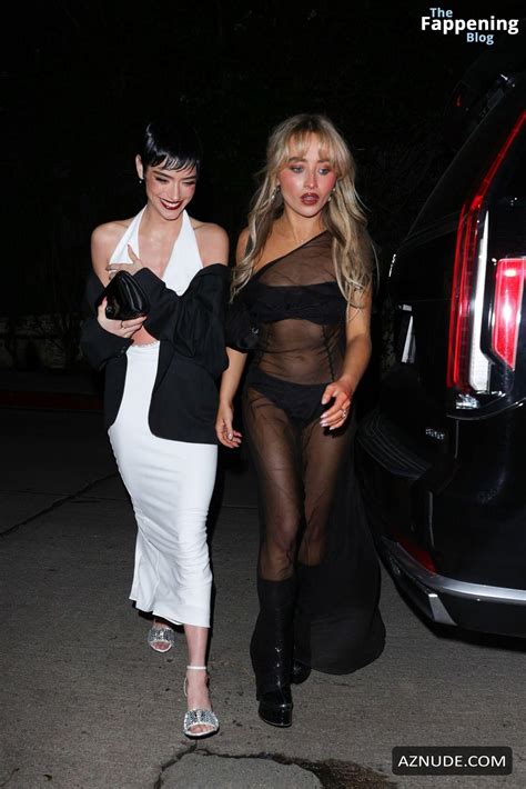 Sabrina Carpenter Sexy Flashes Her Hot Nipples Wearing An Alluring See