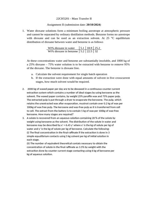 22ch5201 Assignment Ii Pdf