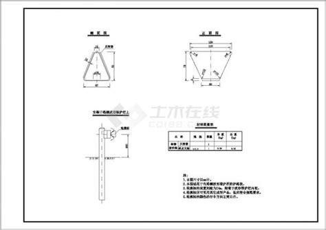 A级波形护栏及混凝土护栏成套cad设计图纸 路桥工程 土木在线