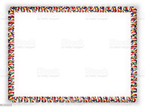 프레임과 리본 세이셸 깃발의 테두리 3 차원 일러스트 레이 션 공란에 대한 스톡 사진 및 기타 이미지 공란 교육 디자인 Istock
