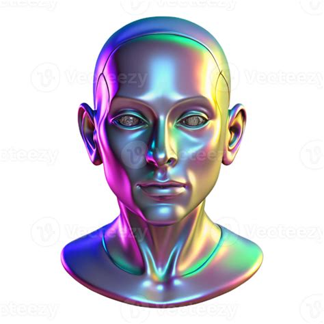 Magnificent Creative A Holographic Projection Of A Human Face Premium