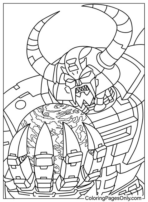 Unicron Coloring Pages Free Printable PDF Online Coloring