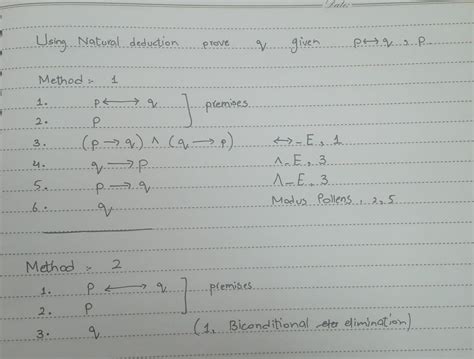 Natural Deduction Is Method 2 Correct R Discretemathematics