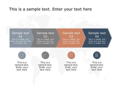 Step Rectangular Text Box PowerPoint Template