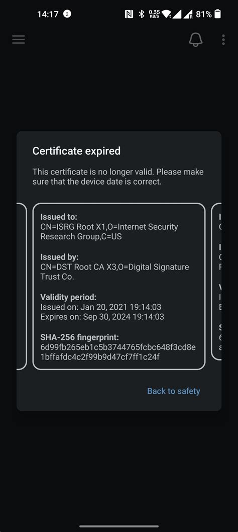 Fails To Connect When Using A Wildcard Letsencrypt Certificate Issue