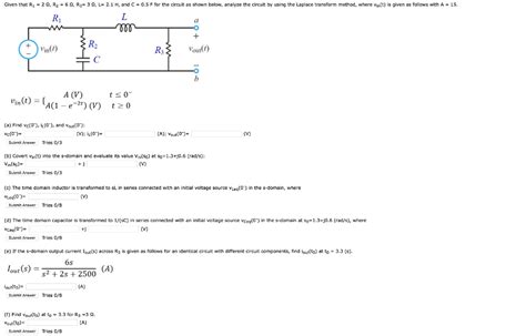 solved given that r1 2 r2 6 r3 3 l 2 1 h and c