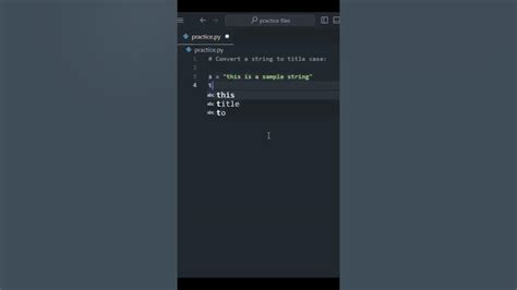 Convert A String Python Pythonprogrammingcodinglearnpython Pythonforbeginners Youtube