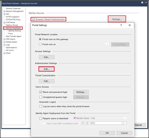 Check Point Gateway Identity Awareness Radius Configuration For Authentication Manager Rsa