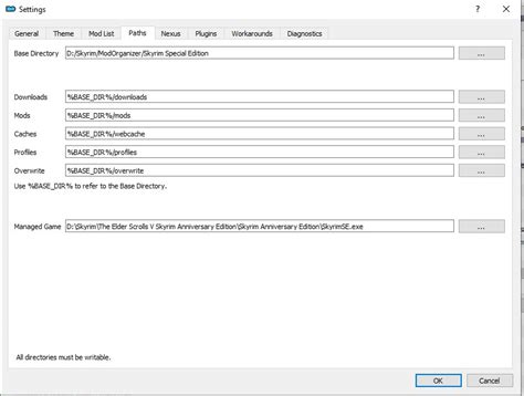 Skyrim Doesnt Use The Ini Files Created By Bethini In Specified Profile Folder Mo2 Bethini