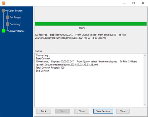 Export Foxpro Query To Xml Using Dynamic Filename With Current Date