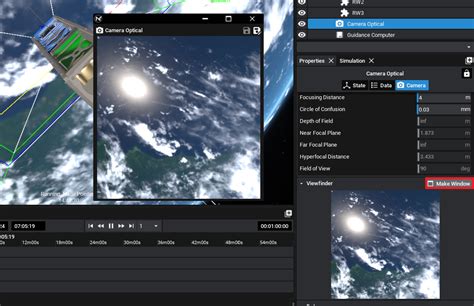 Spacecraft Running A Simulation
