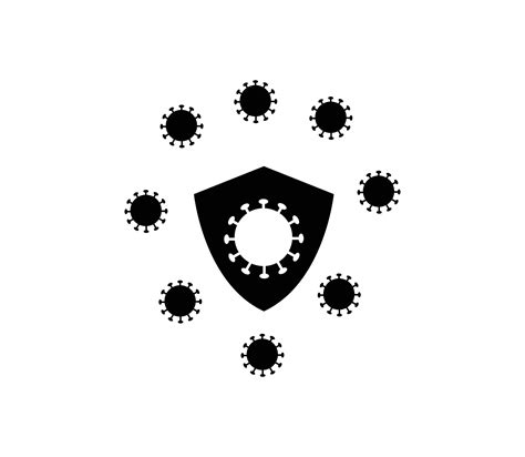 Shield And Virus Icon Vector Logo Design Template 10754282 Vector Art At Vecteezy