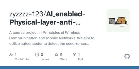 Github Zyzzzz 123 Ai Enabled Physical Layer Anti Interference A Course Project In Principles