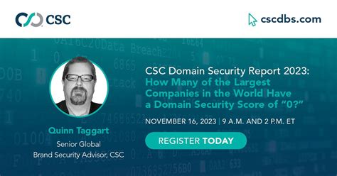 Webinar On Csc Domain Security Report Csc Digital Brand Services