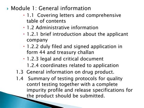 Common Technical Document Format PPTX Pharmaceutical Industry Industries