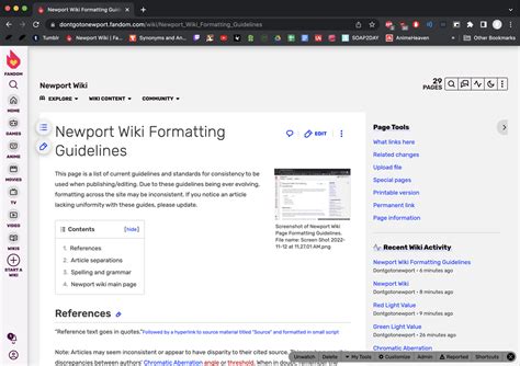 Newport Wiki Formatting Guidelines Newport Wiki Fandom