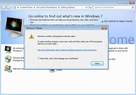 Windows 7 Starter Edition Will No Longer Have The Limit Of 3 Open