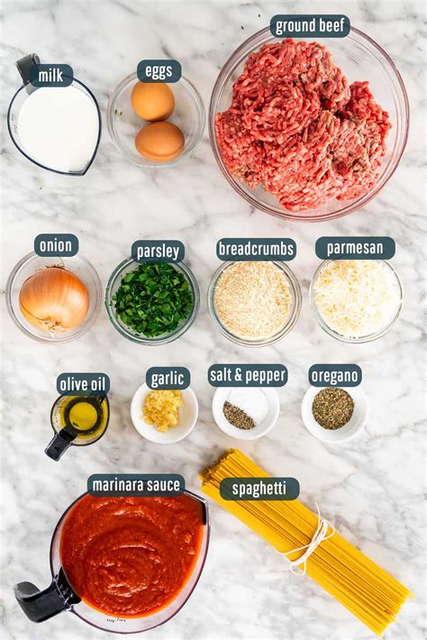Spaghetti Meatballs Ingredients At Kendra Mayes Blog