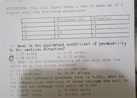 [solved] 1 What Is The Equivalent Coefficient Of Permeability In The