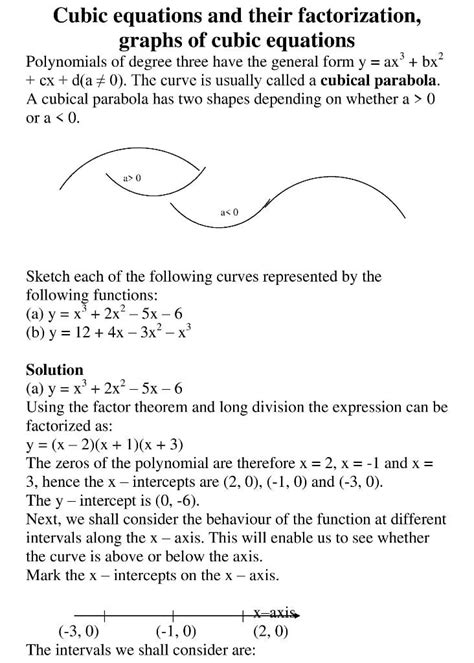 Cubic Equations And Their Factorization Acadlly Learning