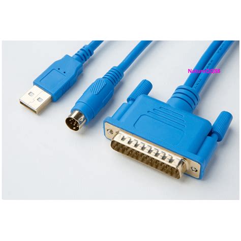 三菱 Plc 編程電纜 傳輸線 下載線 Usb Sc09 適用 Fx A系列 支援win7810 Xp 蝦皮購物