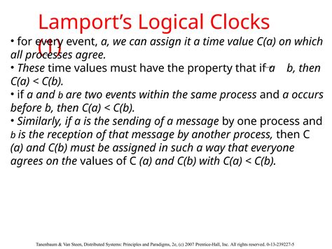 Unit V Synchronization Of Distributed System Pptx
